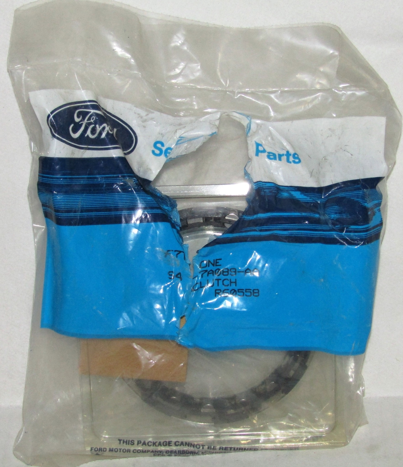 NEW FORD MOTOR COMPANY SERVICE PARTS CLUTCH OEM PART NO. F7TZ-7A089-AA ...