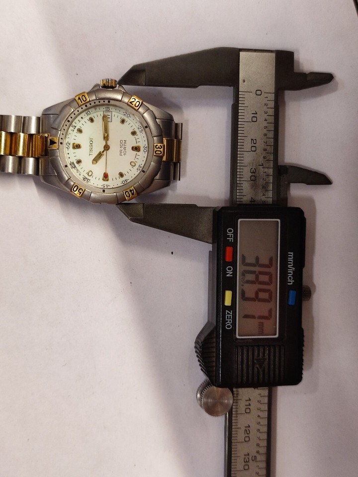 TISSOT PR 100 QUARTZ PATINA DIAL P363/463 SWISS MEN'S FULL WORKING ...