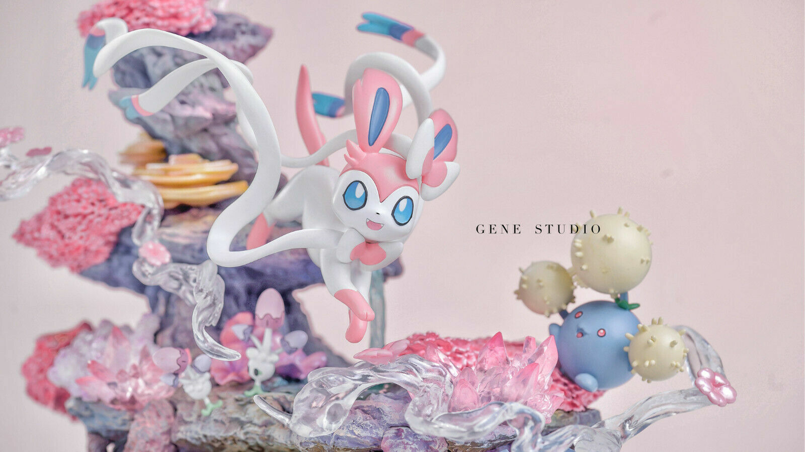 Sylveon Resin Statue GENE Studio Model GK Pokémon Faery Eevee 25CM GK ...