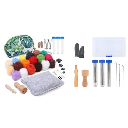 Needle Felt Kits DIY Plush Dolls Sets Handcraft Make Tool Needling ...