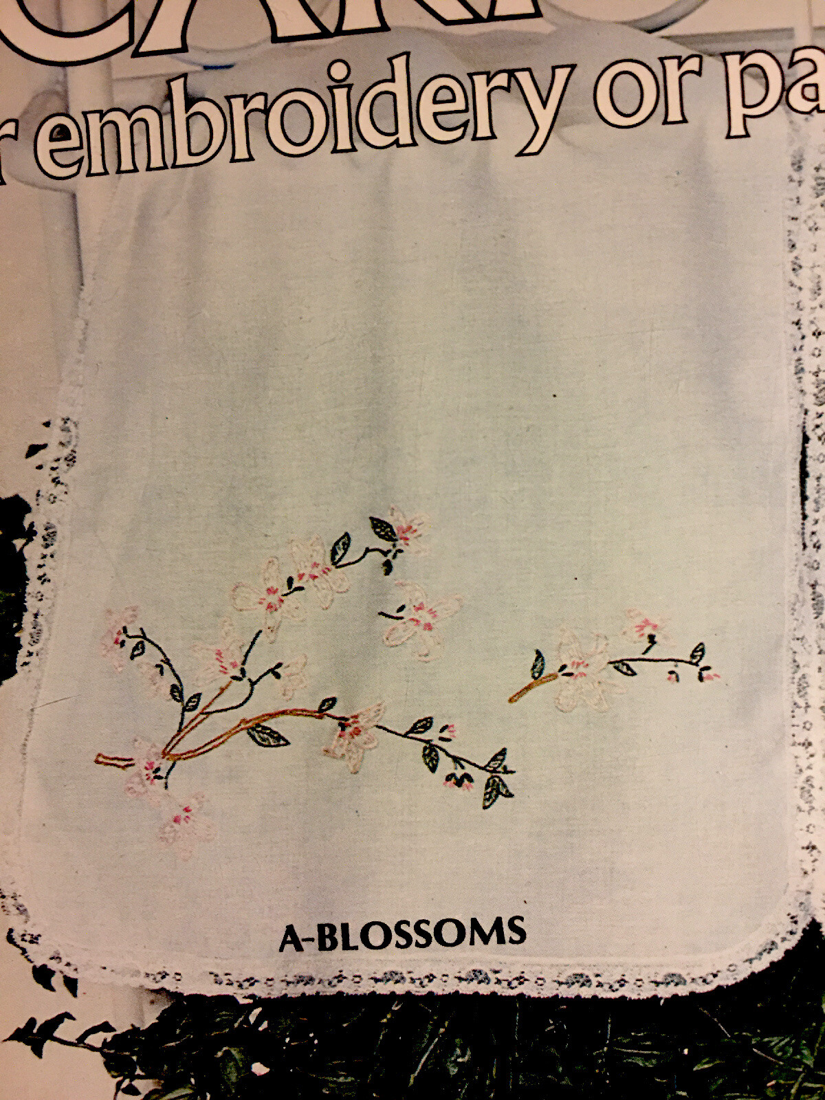Vtg Vogart Crafts Dresser Scarf 3 Pieces Cross Stitch Florals ...