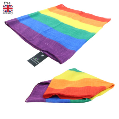 Pride Scarf Lightweight LGBTQ Scarf Rainbow Pride Flag Scarf | eBay UK