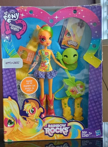 My Little Pony Equestria Girls Rainbow Rocks Applejack Doll 2013 New In ...
