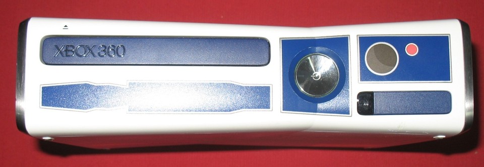 Microsoft Xbox 360 Star Wars R2-D2 Console + Gold Controller + White ...