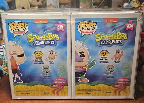 Funko Pop! SpongeBob SquarePants Mermaid Man #834 & Barnacle Boy #835 ...