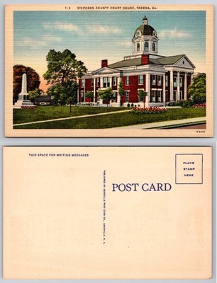 Stephens County Court House Toccoa GA Postcard | eBay