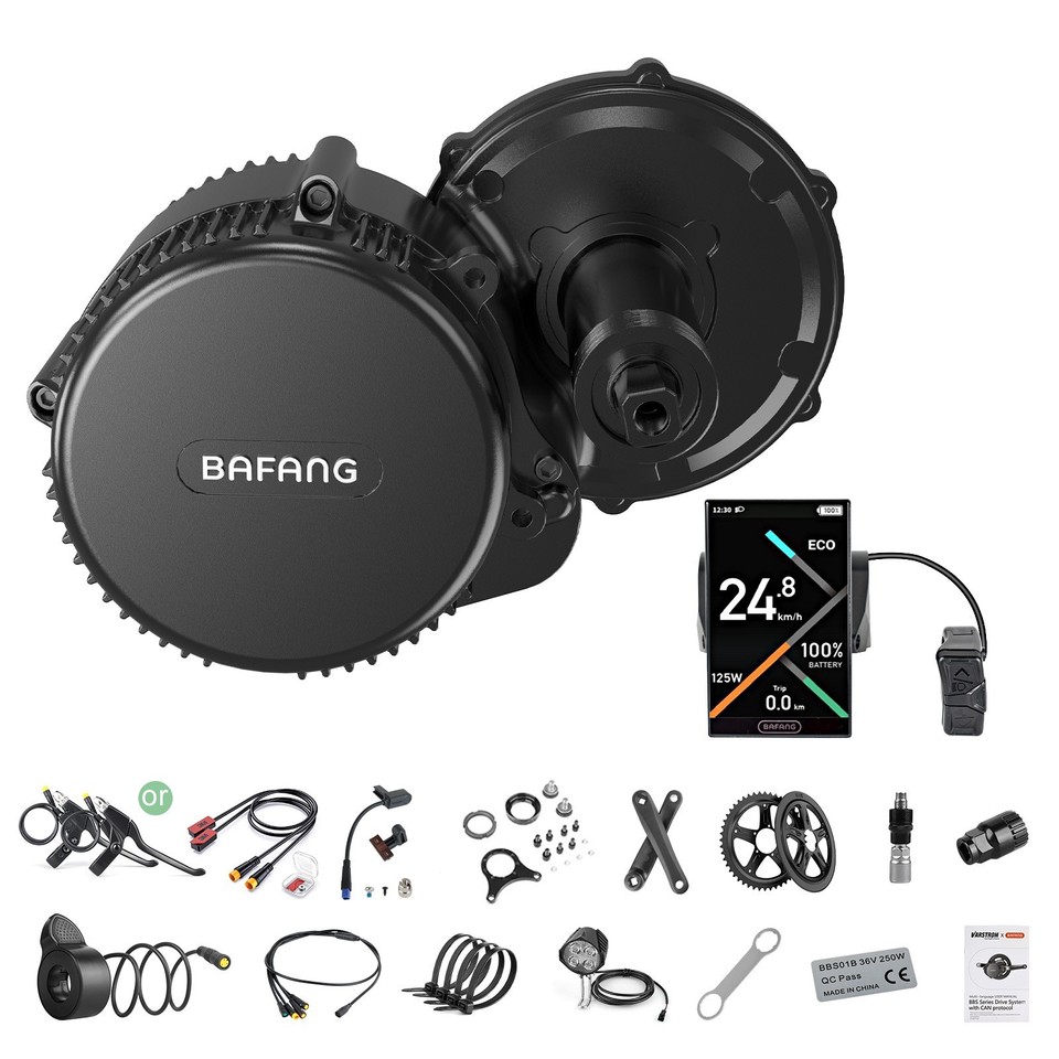 36V250W BAFANG Mid Drive Motor Kit 8Fun Electric Bike Conversion Kits ...