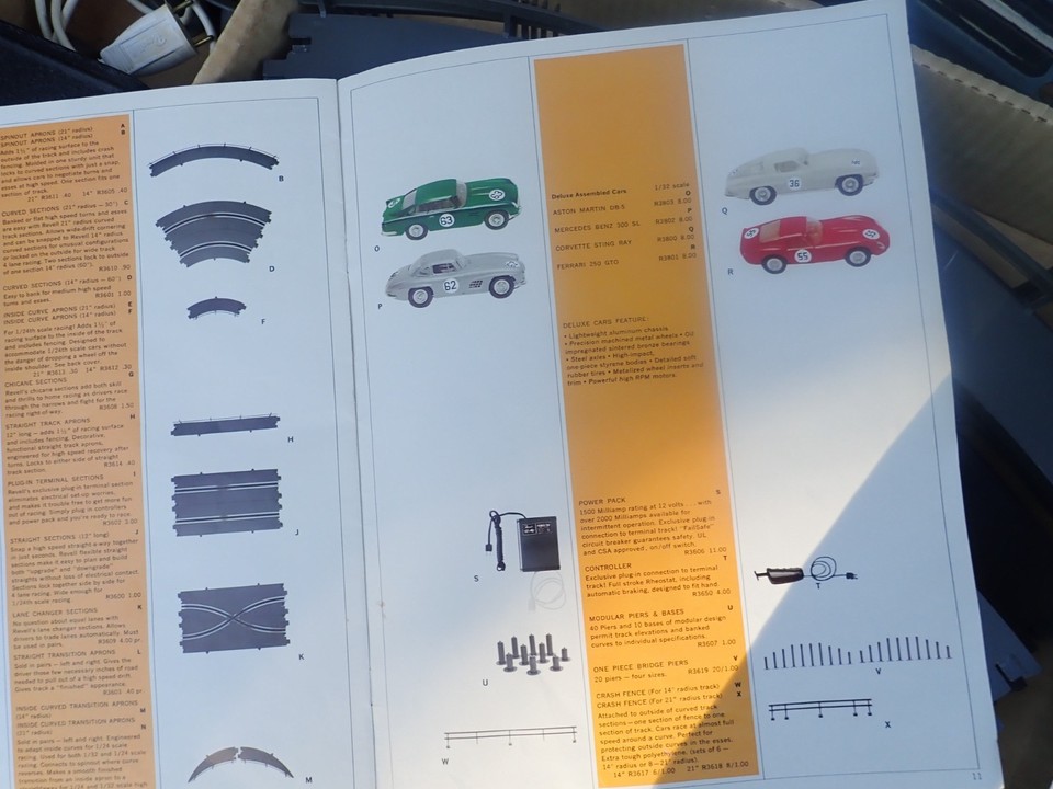 Revell Raceway Vintage Revell Gran Turismo Racing Set 1965 Slot Cars | eBay