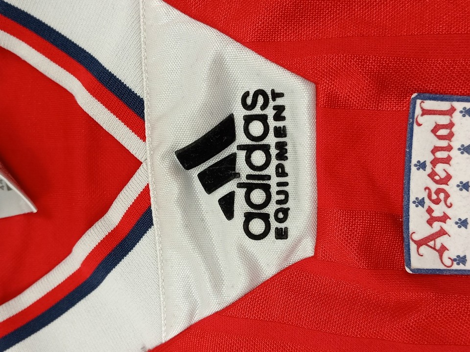 Vintage Arsenal Adidas Home Shirt 1990-92 JVC Sponsor Size 44-46 ...