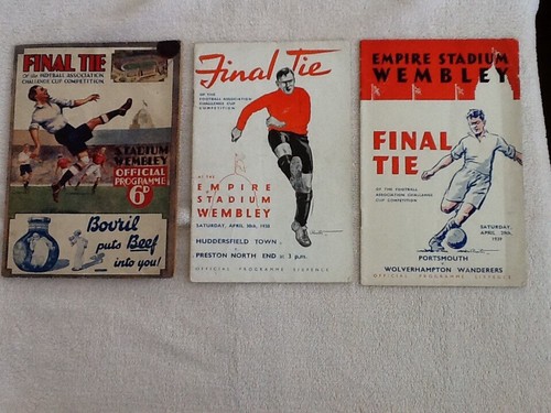 FA Cup Final programmes 1932 , 1938, 1939 | eBay UK