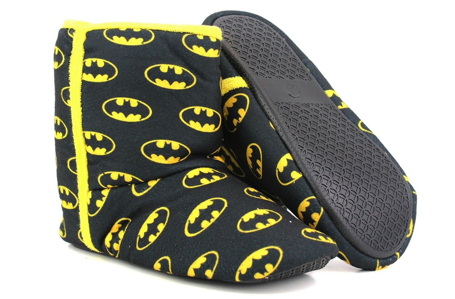 Batman Boys Slippers Official DC Slip On Novelty Gift Ankle Booties ...