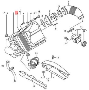Genuine VW Phaeton air filter 3D0129620J | eBay