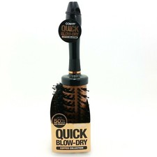 2x Conair Quick Blow Dry Pro Round Hair Brush Copper Collection for ...