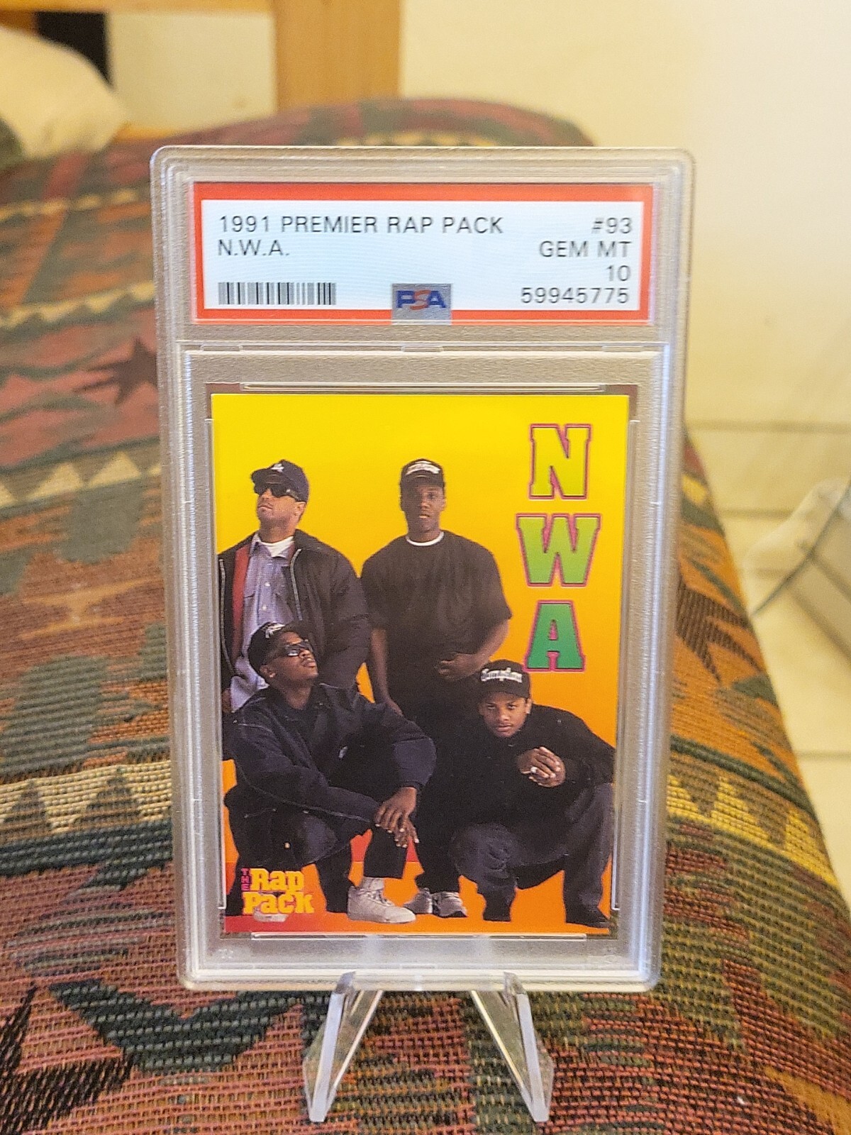 1991 Premier Rap Pack EAZY-E & DR. DRE NWA #93 PSA 10 GEM MT Rookie ...