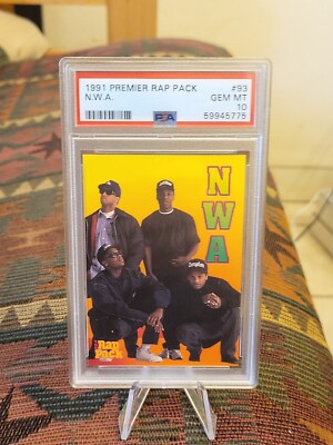 1991 Premier Rap Pack EAZY-E & DR. DRE NWA #93 PSA 10 GEM MT Rookie ...