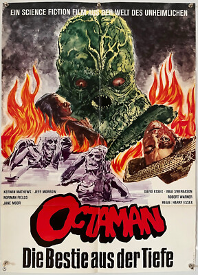 Kerwin Mathews OCTAMAN original vintage 1 sheet movie poster 1976 | eBay