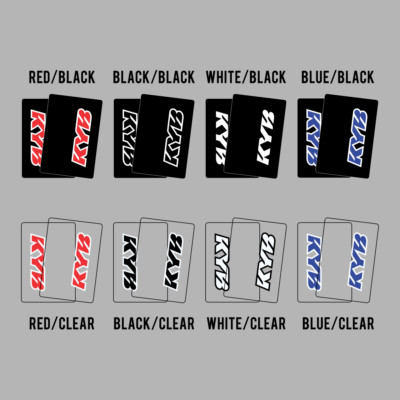 KYB Fork Wraps/Stickers - 230x165mm | eBay