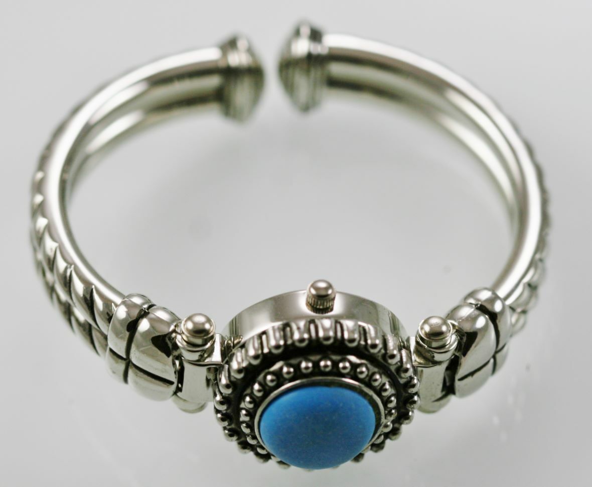 Decade Watch Womens Silver Stainless Steel Clip on Water Resistant ...