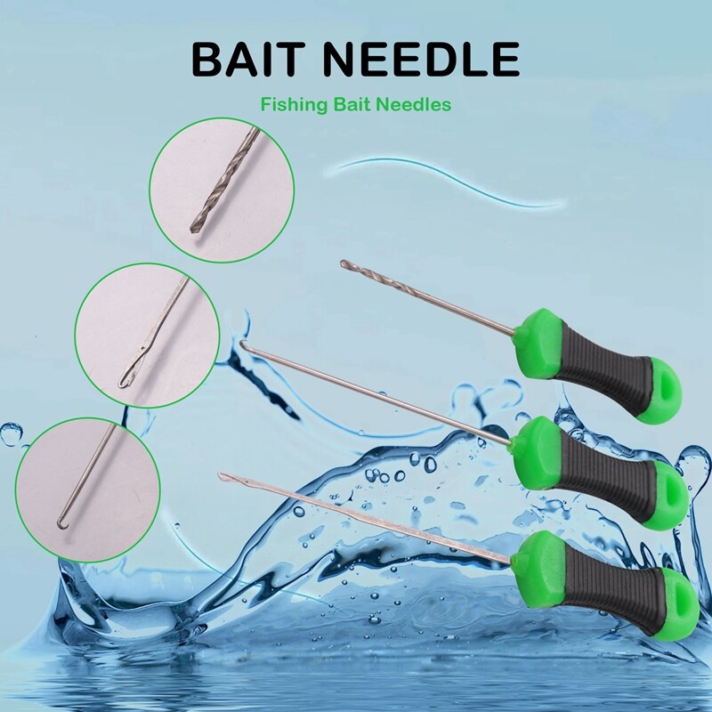2X(3Pcs Kit Outdoor Fishing Bait Needles Rigging Tool For Rig ...