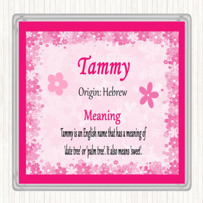 Tammy Name Meaning Drinks Mat Coaster Pink | eBay UK