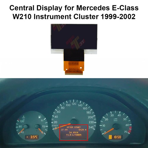 Middle Display for Mercedes E-Class W210, CLK W208 Instrument Cluster ...