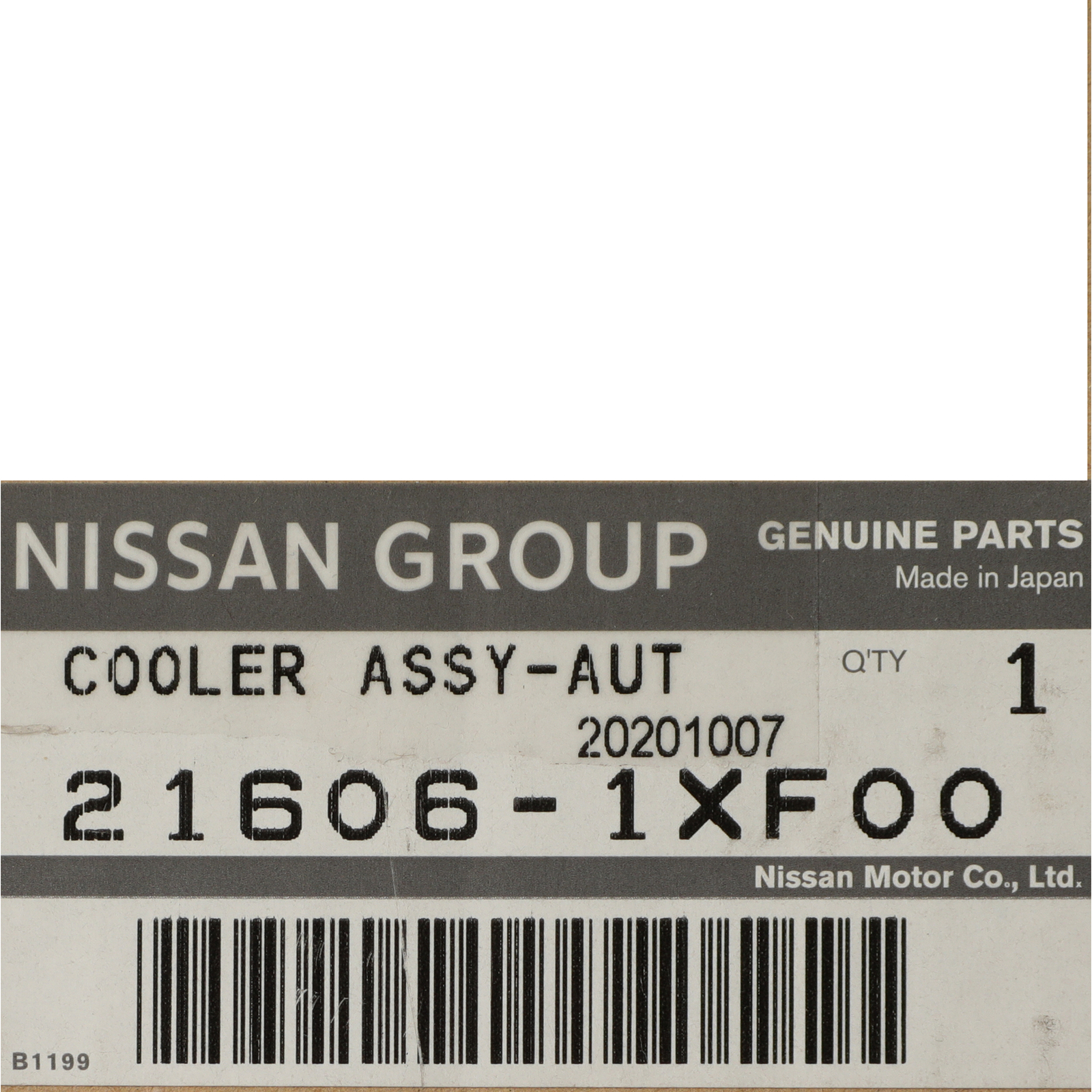 21606-1xf00 Nissan Cooler Assy-auto Transmission Oil 216061XF00 Genuine ...