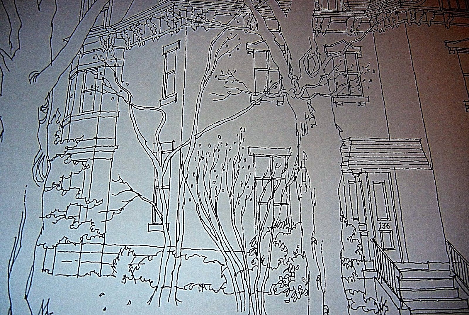 Richard Welling Hartford CT NEW ENGLAND HOME Signed ART INK Print 1987 ...