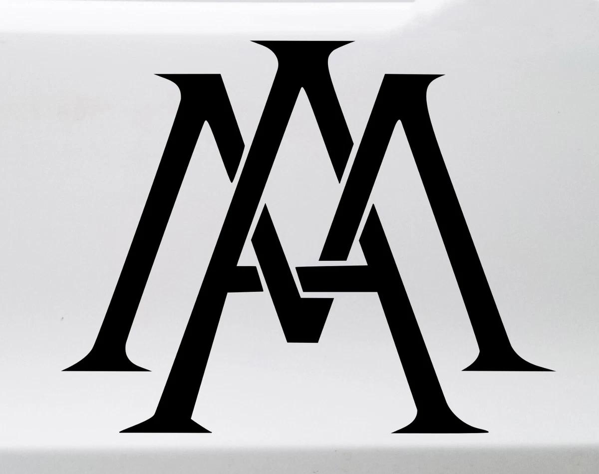 Ave Maria Black White And Monograms