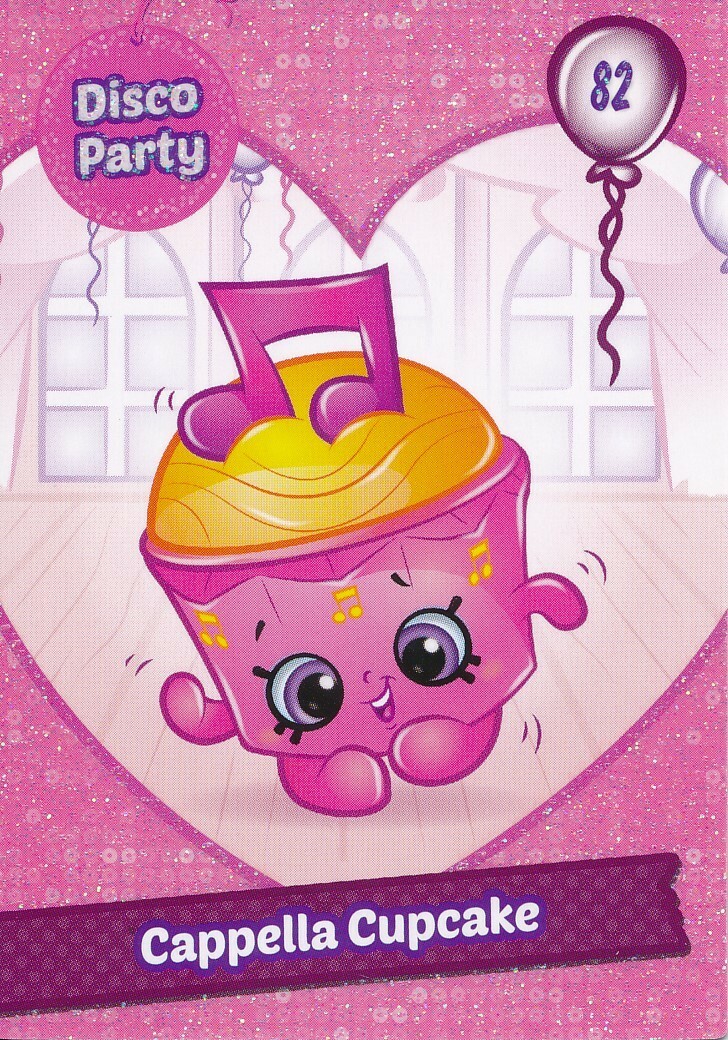 2017 SHOPKINS COLLECTOR CARDS SEASON 7 SINGLE GLITTER CARD #82 CAPPELLA ...