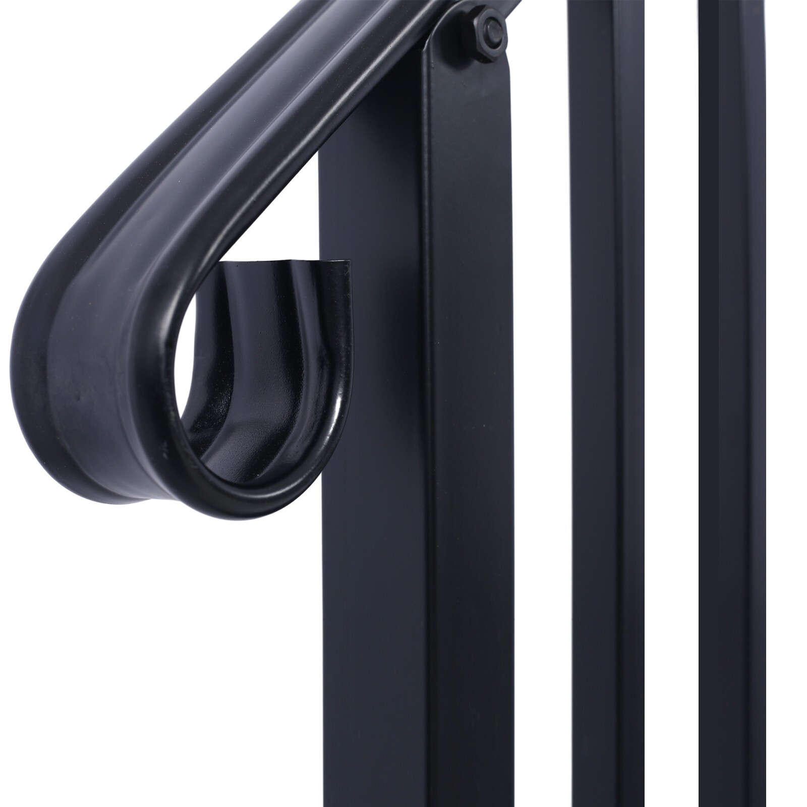 Handrails for Outdoor Steps Fit 3-4 Steps Wrought Iron Handrail Stair ...