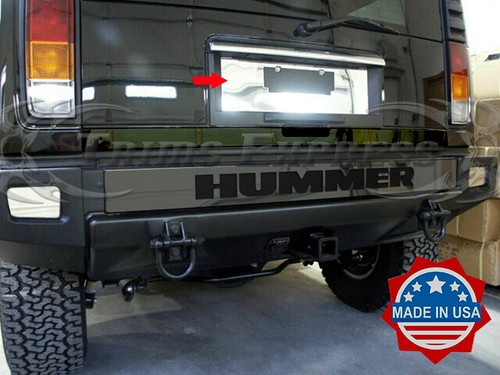 fit:2003-2009 Hummer H2 License Plate Bazel Backdrop Cover Accent 1Pc ...