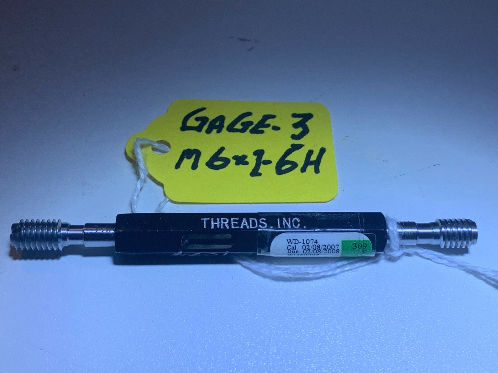 THREADS INC.. -THREAD PLUG GAGE- M6 X 1-6H, | eBay