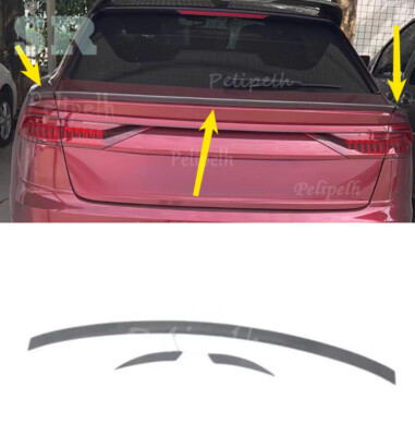 Dry Carbon Fiber Rear Tail Trunk Spoiler Wing Lip For Audi Q8 SQ8 RSQ8 ...