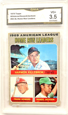 1970 Topps #66 AL Home Run Leaders Killebrew/Howard/Jackson GMA 3.5 | eBay