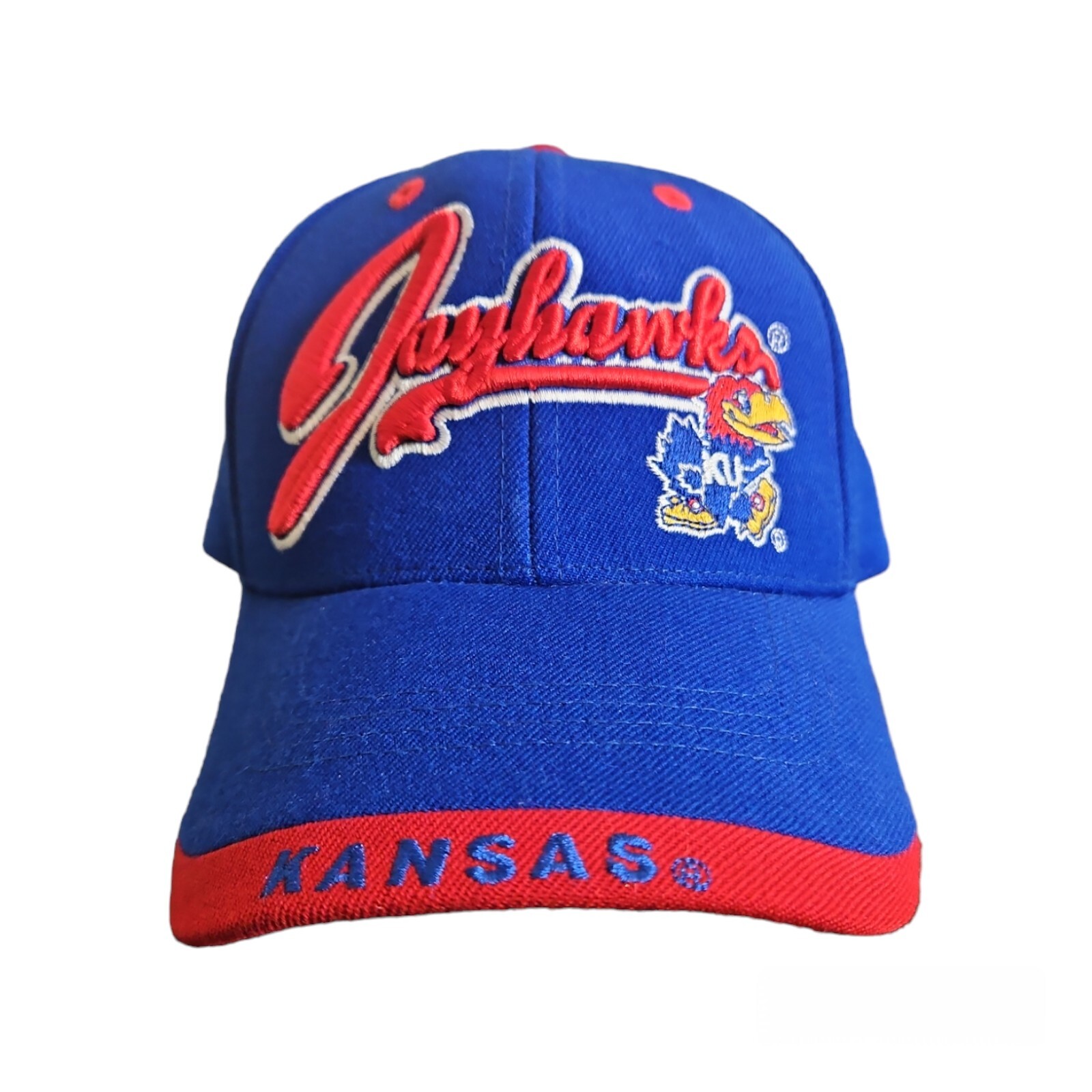 Kansas University Jayhawks Hat KU Ball Cap Genuine Collegiate Merch ...