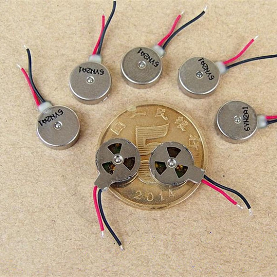 5Pcs DC 3V Button Type Micro 8mm Flat Vibrating Vibration Brushless ...