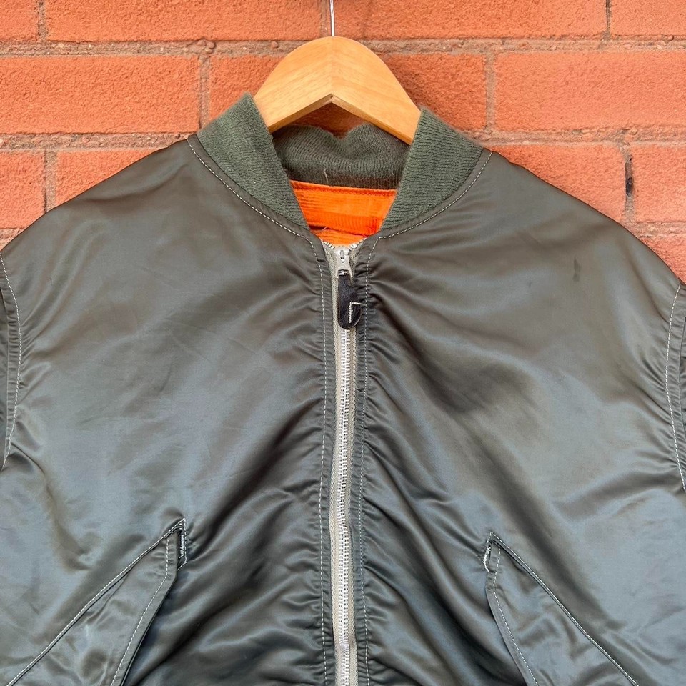 Vintage 50s/60s Alpha Industries L2B bomber jacket with orange accents ...