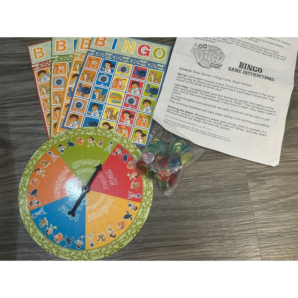 Nick Jr Go Diegi Go Game Table with Eight Games Checkers Bingo Dominoes ...