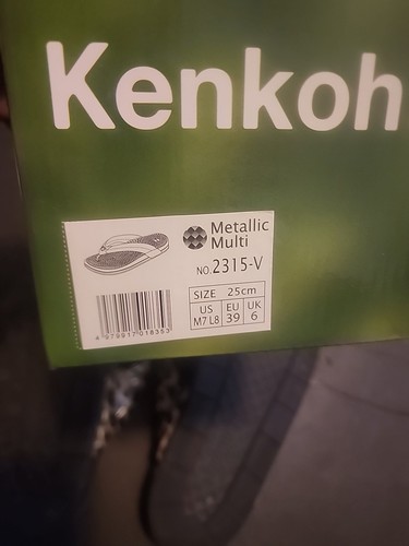 Kenkoh Balance 2315-V Size M7 L8 Metallic Multi Massaging Sandals ...
