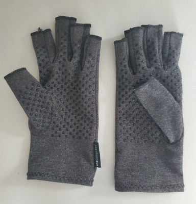 OneCompress Unisex Premium Bamboo Compression Gloves OC01 Gray Med (men ...