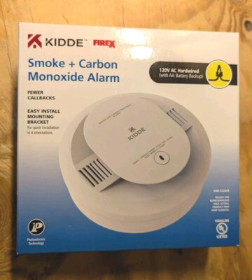 KIDDE Firex Hardwired Smoke & Carbon Monoxide Detector Alarm 900-CUAR ...