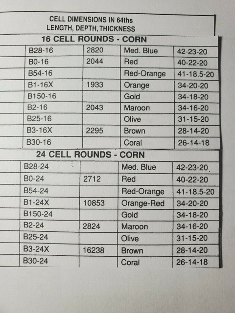 2 John Deere B3-16x Corn Planter Plates Lustran Plastic 494 694 for ...