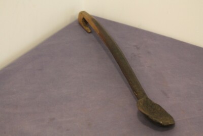Old antique primitive hand made long wooden kitchen spoon . | eBay