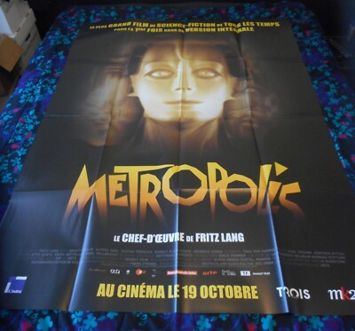 METROPOLIS - ORIGINAL HUGE FRENCH POSTER - 2011 RE-ISSUE - FRITZ LANG ...