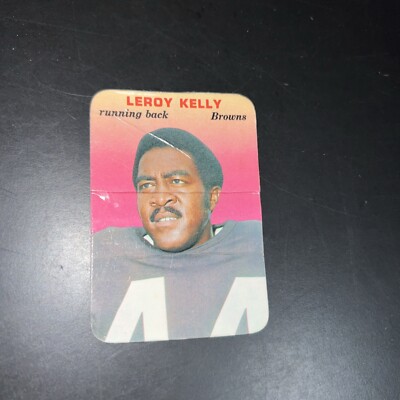 🔥LEROY KELLY 1970 Vintage Glossy Card #5 CLEVELAND BROWNS HOF ⚠️POOR ⚠ ...