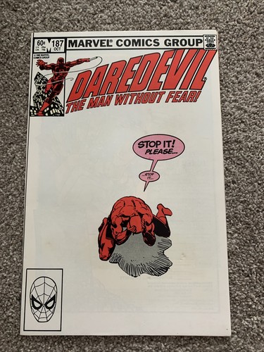 1982 Daredevil The Man Without Fear Marvel Comics Group #187 Bronze Age ...