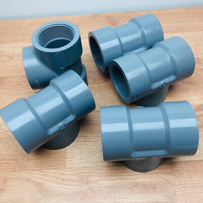 LOT OF 5 IPEX F437 2" SCH80-ASTM TEE PIPE FITTING | eBay