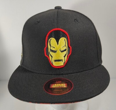 Lids Youth Marvel 60th anniv Ironman embroidered Blk Cap UV Snapback ...