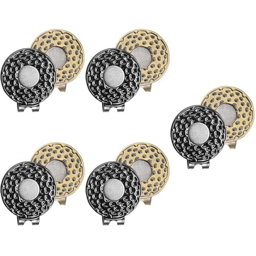 Set of 5 Black Cap Custom Hat Clips Golf Facinator Hats Accessory | eBay