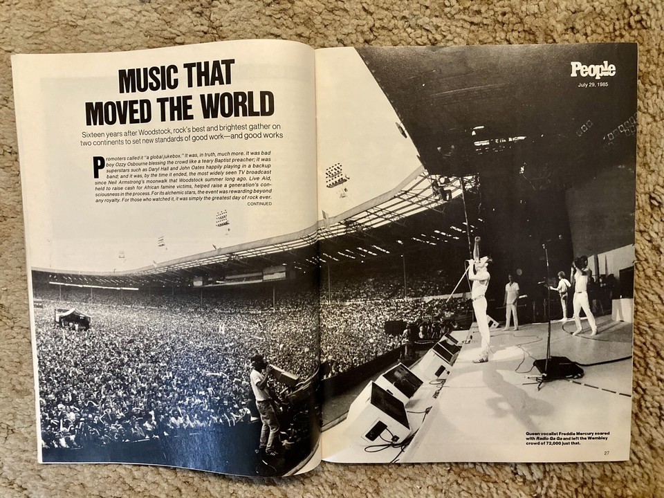 Live Aid People Weekly Magazine July 29, 1985 | eBay UK